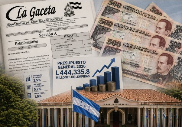 Presupuesto 2026 ya es oficial: Publicado en La Gaceta decreto por L444 ...
